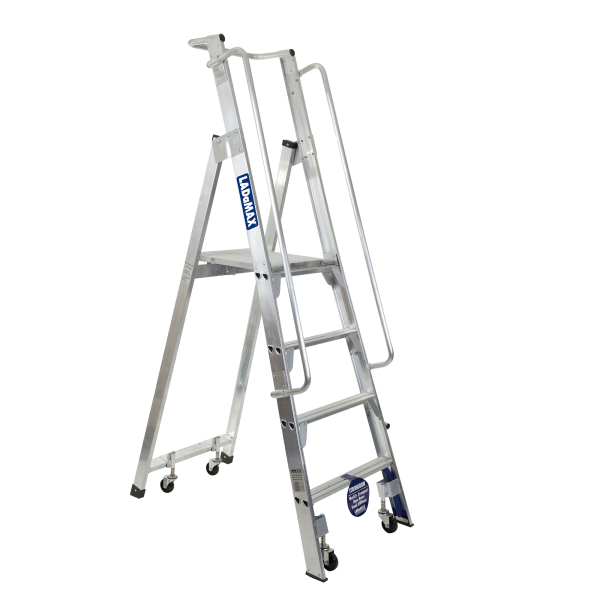 LADAMAX ALUMINIUM MOBILE WAREHOUSE LADDER RANGE MODEL : SM5-2 ...